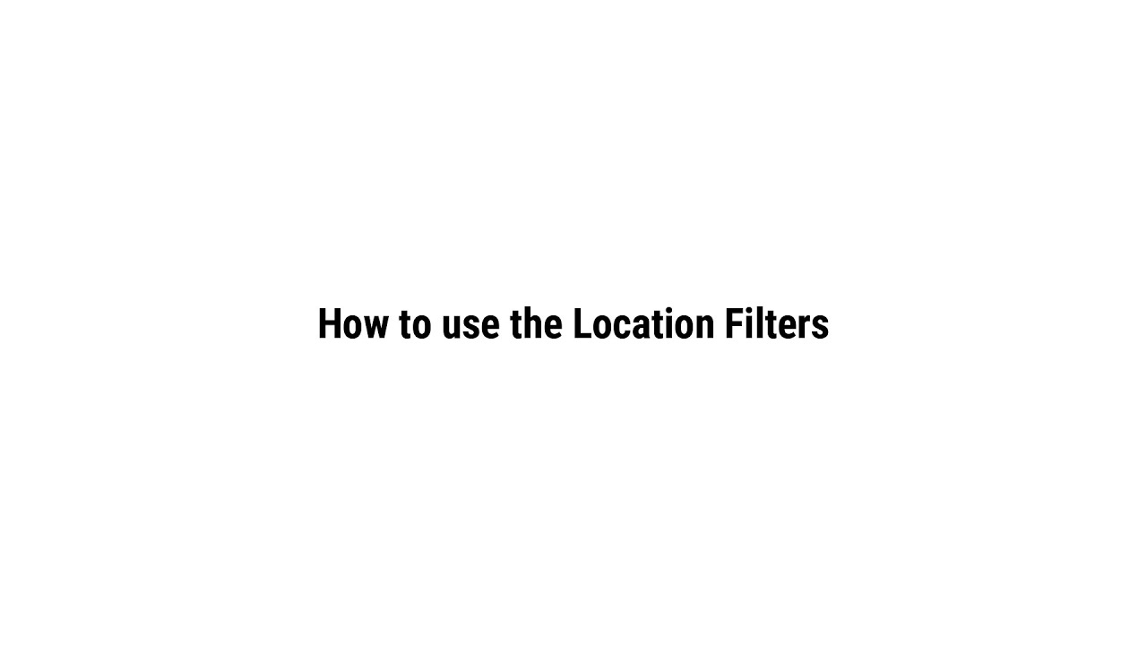 How to use the Location Filters | SuburbsFinder